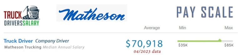 Matheson Trucking Pay